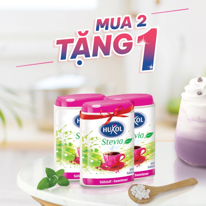 Combo 3 Huxol Sweetener Stevia 300 tablets - Vinbarista.com